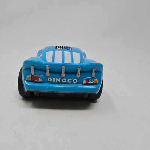 Dinoco Lightning McQueen #95 Blue Shake N Go Car Disney Pixar 2005 ...