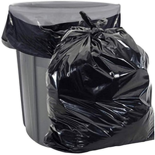 55-60 Gallon Trash Bags 1.25 MIL (eq) Black Heavy Duty Trash Can Liners ...