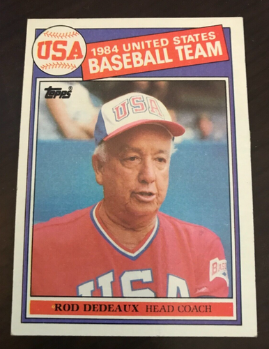 1985 Topps Rod Dedeaux 19894 US Olympic team Coach #389 USC | eBay