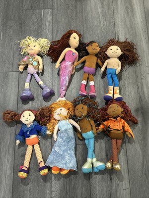 Vintage Groovy Girls Plush Dolls Lot of 7 12" GUC Manhattan Toy 2000s ...