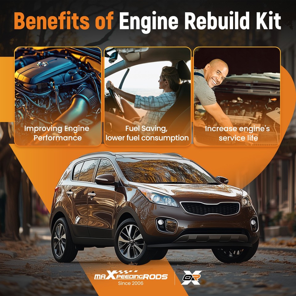 Rod & Main Bearings Piston Ring Set For 99-16 Chevy GM Gen III IV LS 4 ...