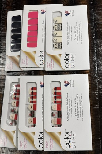 Color Street Bundle Lot 6 Full Sets Christmas 3 Secret Santa - Dashing ...