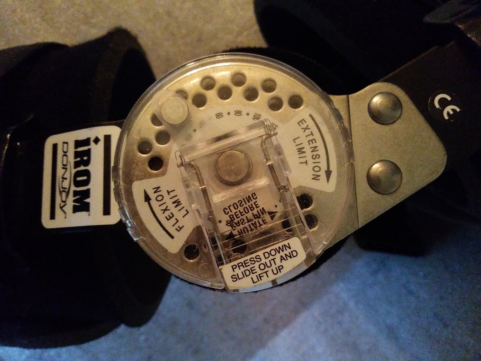 Donjoy IROM Extension Flexion Adjustable Limit Leg Knee Brace 24" Post ...