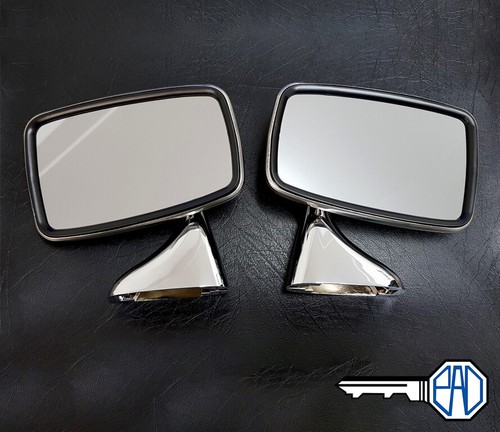 MG MGB MGB GT Tex Style Chrome Door Mirror Set GAM215R and GAM216R ...