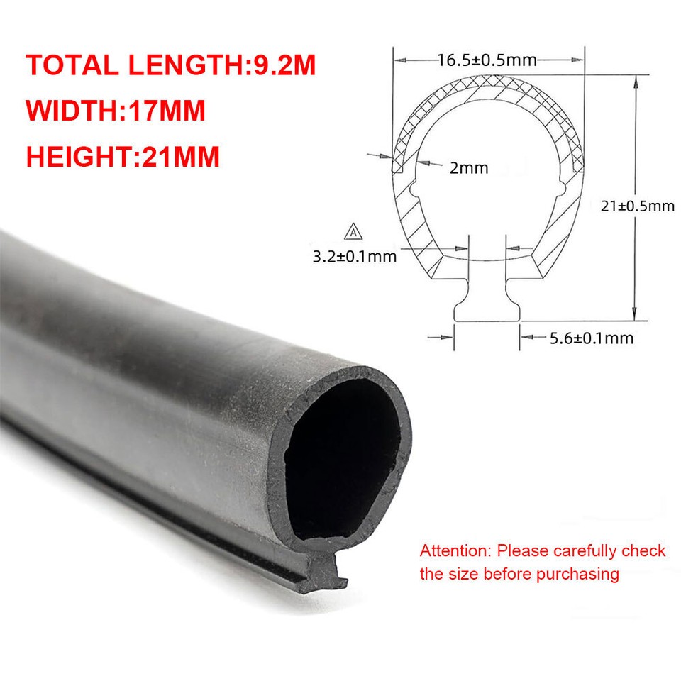 018-338-BLK RV Slide-In Bulb Rubber Seal Slide Out Gasket Camper Travel ...