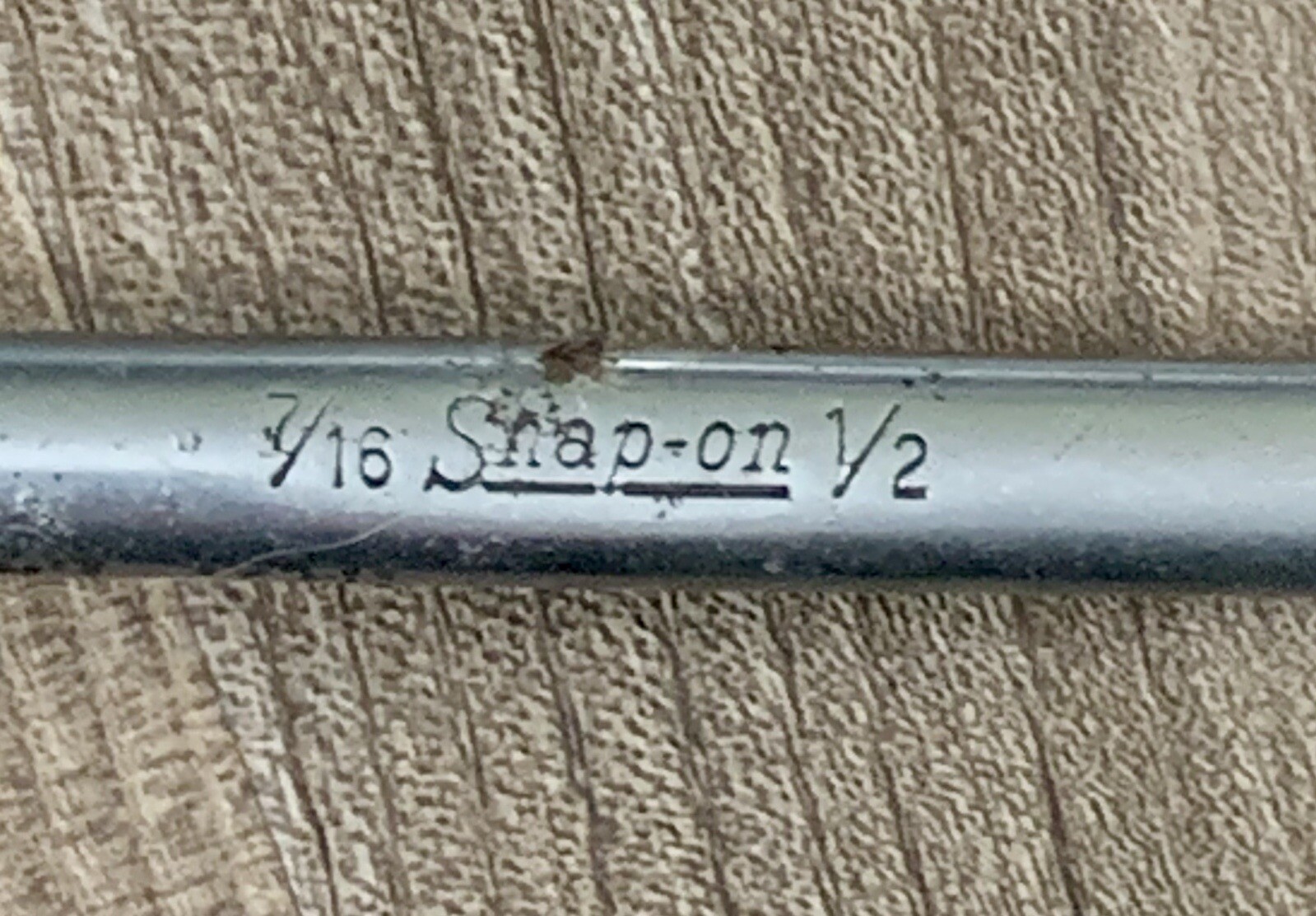 Vintage 1963 Underline Snap-On XS-1416 1/2" X 7/16" Offset 12 pt Box ...