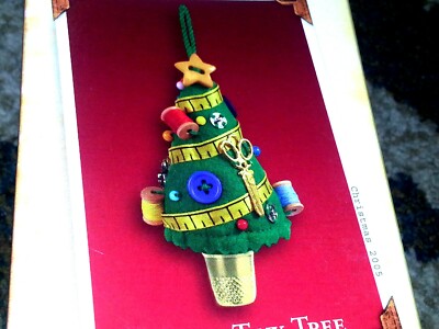 HALLMARK Keepsake 2005 TRIM A TINY TREE Christmas Tree Ornament SEWING ...