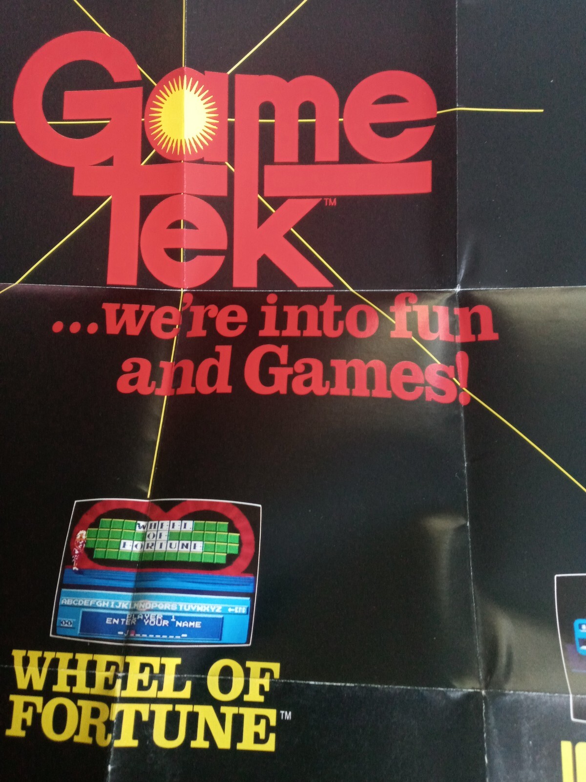 Game Tek Poster Nintendo NES Vintage GameTek Poster | eBay