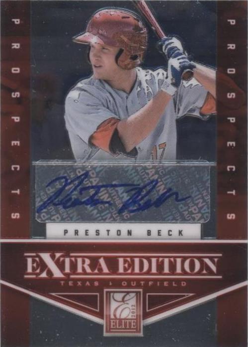 2012 Panini Prizm - Elite Extra Edition Preston Beck #EEEPB Autographs ...