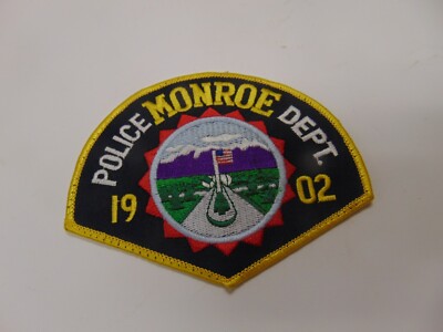 LAW ENFORCEMENT PATCH POLICE OLDER ORIGINAL MONROE DEPT POLICE 1902 | eBay