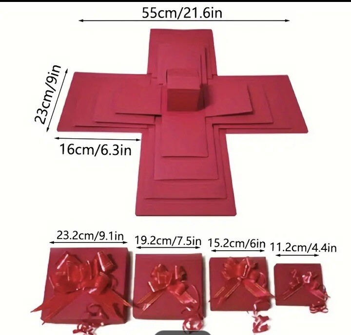 Exploding Box DIY Explosion Surprise Gift Box Handmade Snack Box Ideal ...