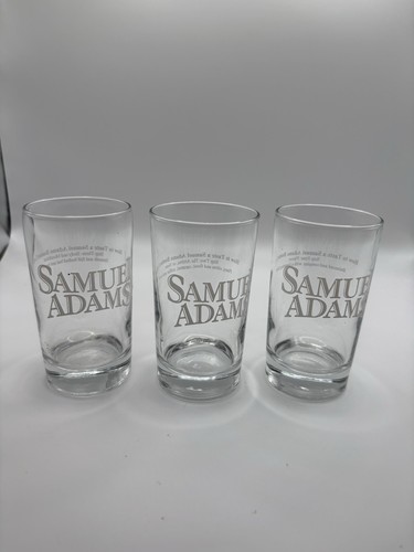 Samuel Adams Glasses Brewery Beer Tasting 4.5” Sampler How To Taste Set ...