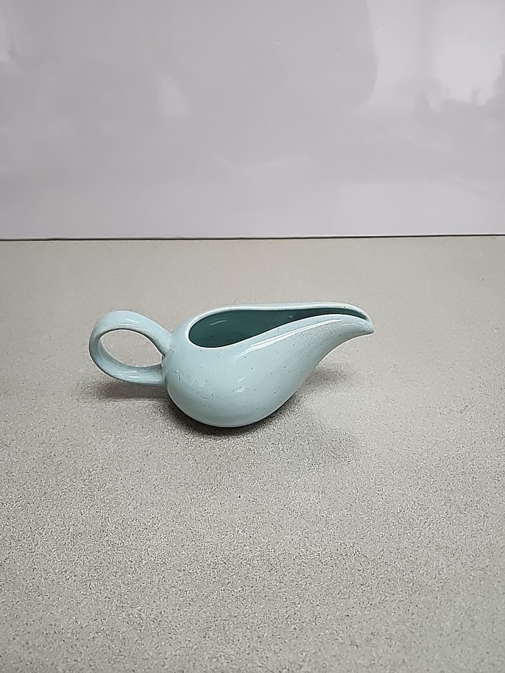 Creamer Gravy Boat – Speckled Robin Egg Blue- Russel Wright ...