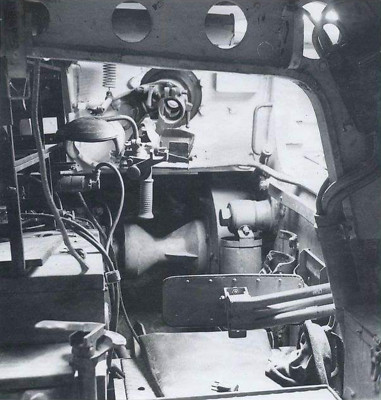 WW2 WWII Photo Inside the German Tiger I Bow Gun Postion World War Two ...
