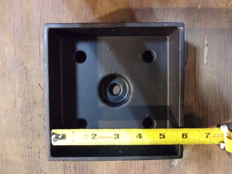 Post Base, Anchored, 6x6,Heavy Cast Aluminum, with 1 inch standoff ...