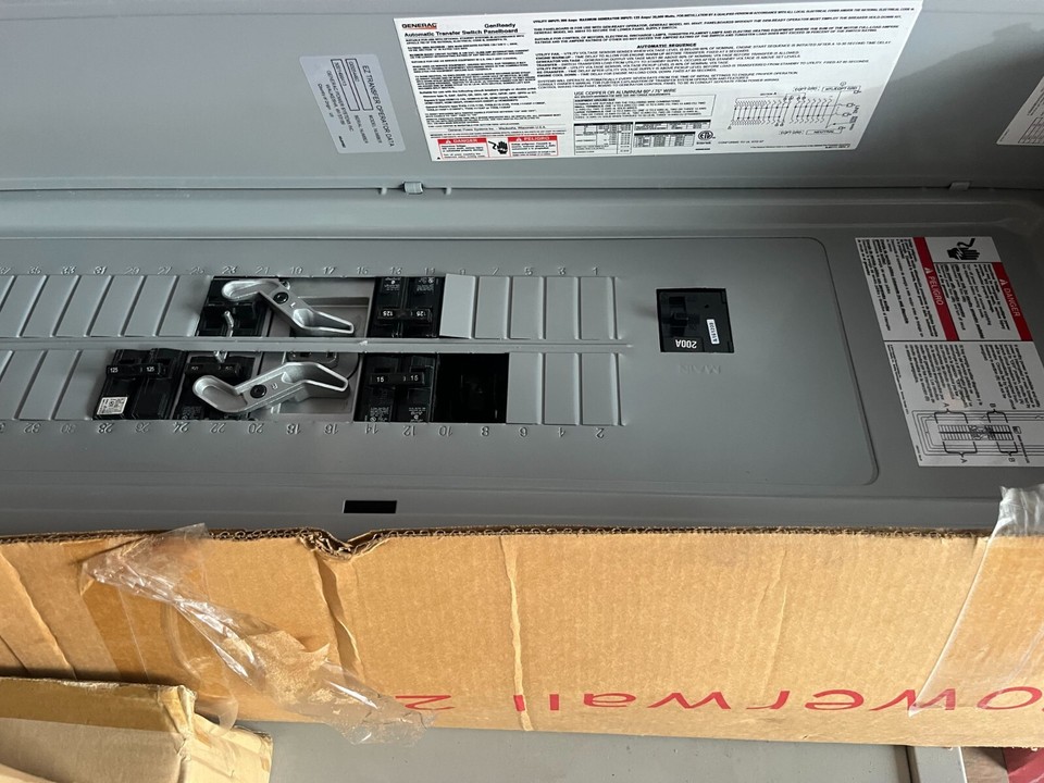 Generac GenReady™ Automatic Transfer Switch Panelboard, 200A | eBay