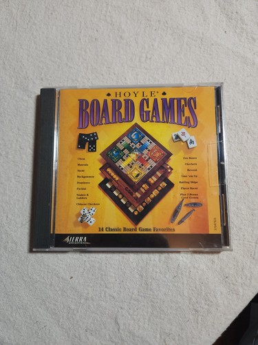 Hoyle Board Games 1999 PC Computer CD rom Sierra Free USA Shipping win ...