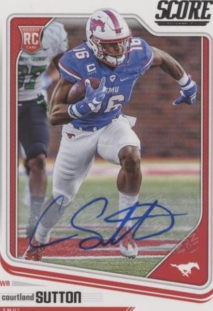 2018 Score - Rookies Courtland Sutton #382 Signatures (AU, RC) for sale ...