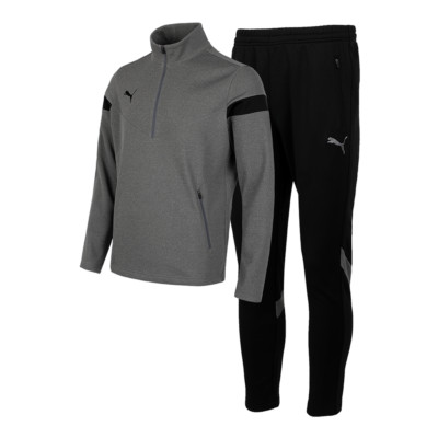 Puma Fleece Training Suit 93351202 / Sports Gym Track Pants Jacket Set ...