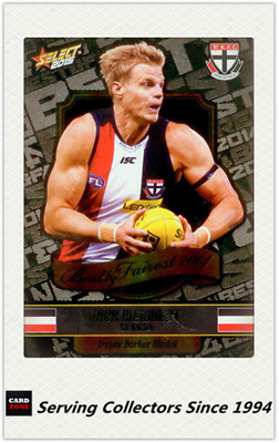 2015 AFL Champions Best & Fairest Foil Card BF15 Nick Riewoldt (St ...