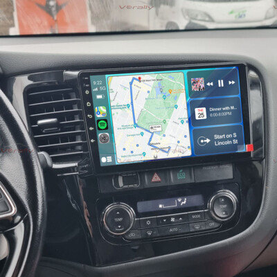 For Mitsubishi Outlander 2018-2021 Wireless Apple CarPlay Android Auto ...