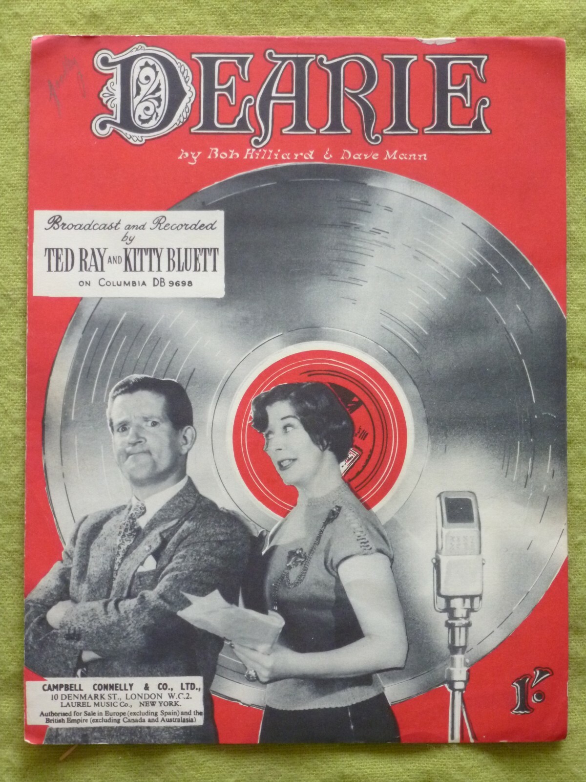 MUSIC SHEET (1) DEARIE | eBay UK