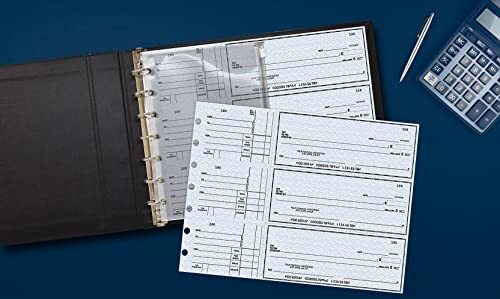 7 Ring Executive Check Binder 600 Check Capacity Checkbook for 9x13 ...