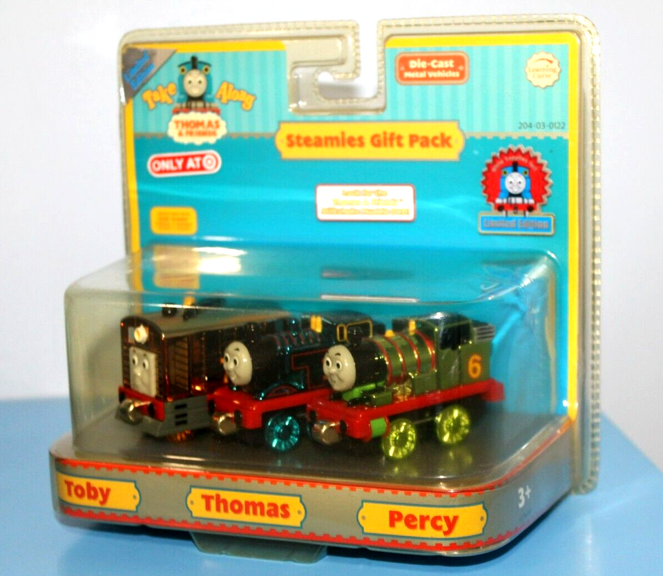 Thomas Friends Take n Play Along Train Limited Collector Metallic Toby ...