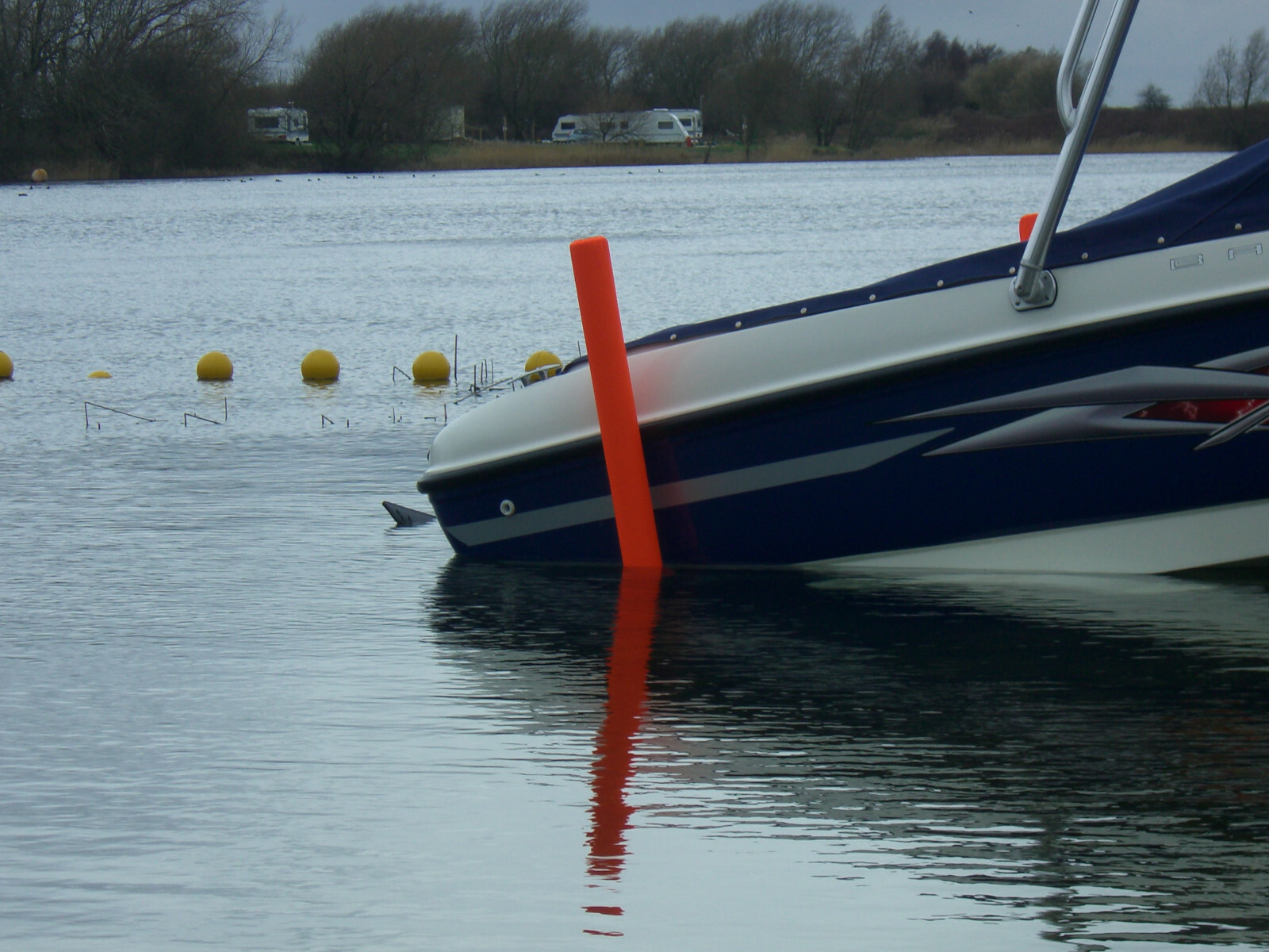 Floatem Poles Boat trailer guide pole docking arms with Hi-Viz cushions ...