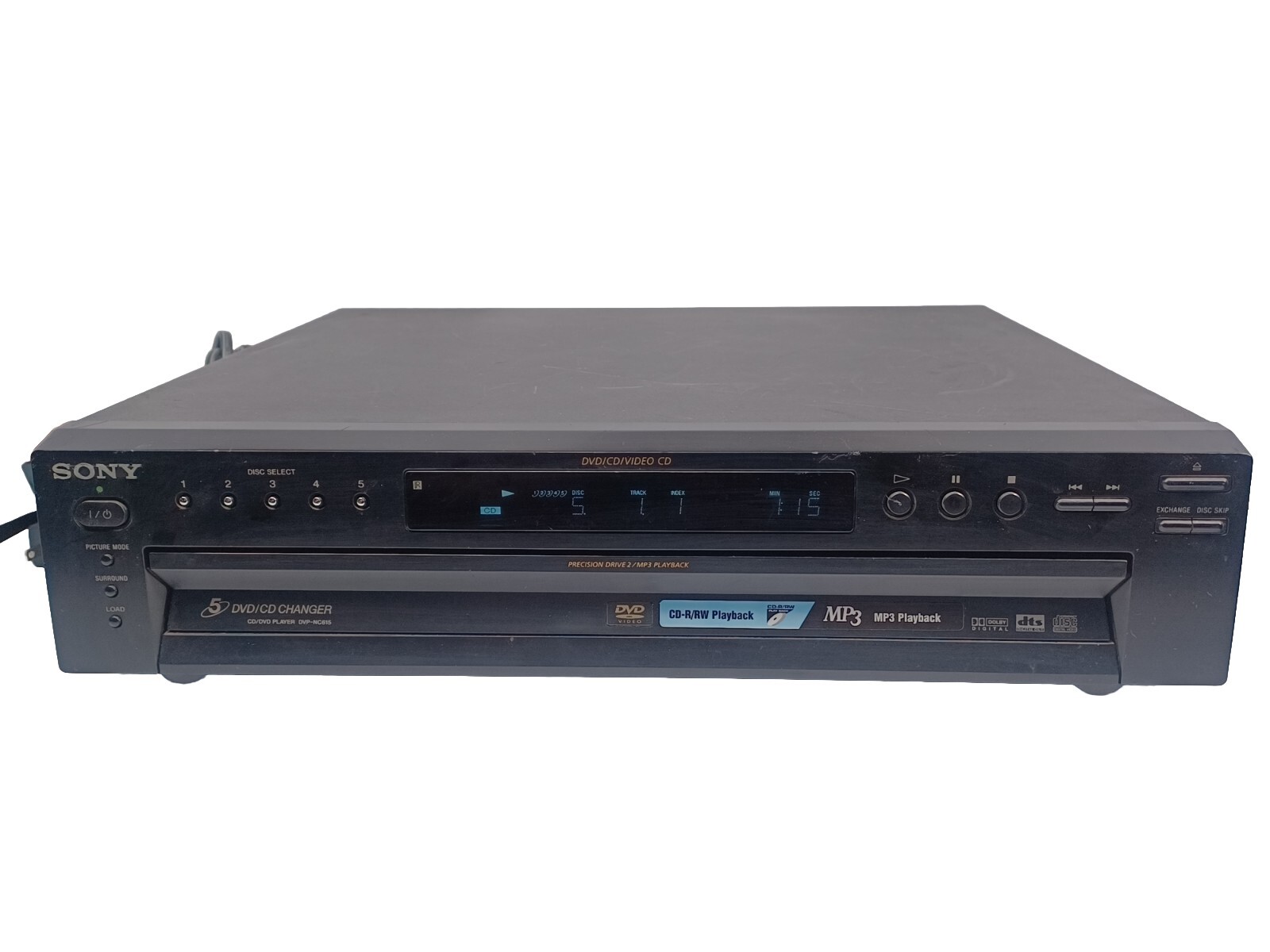 Sony 5-Disc Changer DVD Player With Rewriting Capabilities CD Player ...