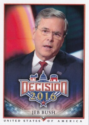 2016 Decision #9 Jeb Bush- Party: Republican-FL | eBay