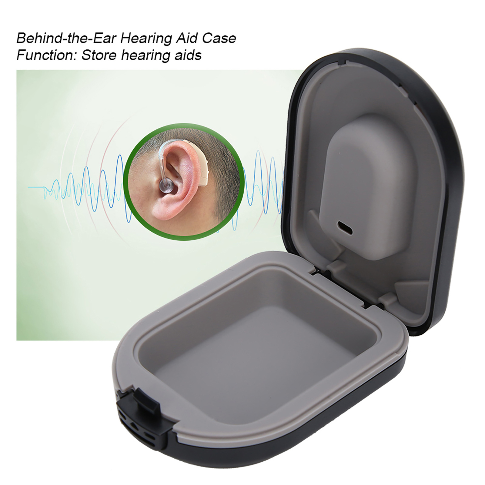Sturdy Portable Hearing Aid Case Pratical Hearing Aid Storage Box (6 ...