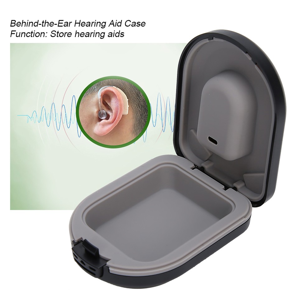 Sturdy Portable Hearing Aid Case Pratical Hearing Aid Storage Box (6 ...