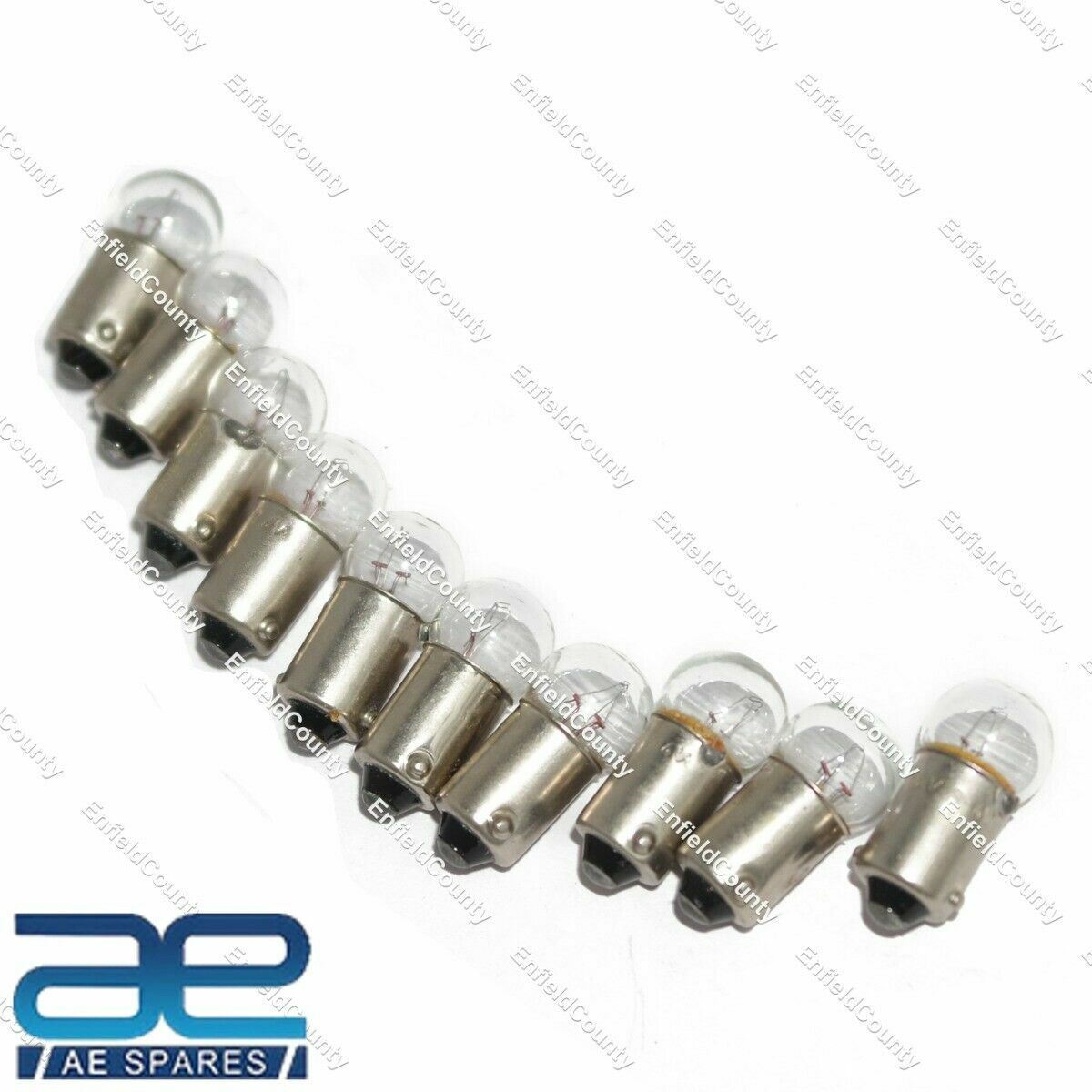 10 x For Royal Enfield Parking Turn Pilot Light Speedo Bulb 12 V-3.4 W ...