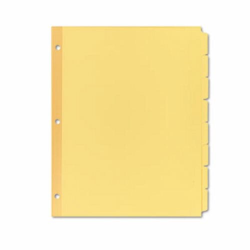 Avery® Write-On Plain Tab Dividers, 8-Tab, Letter, Buff, 24 Sets/Box ...