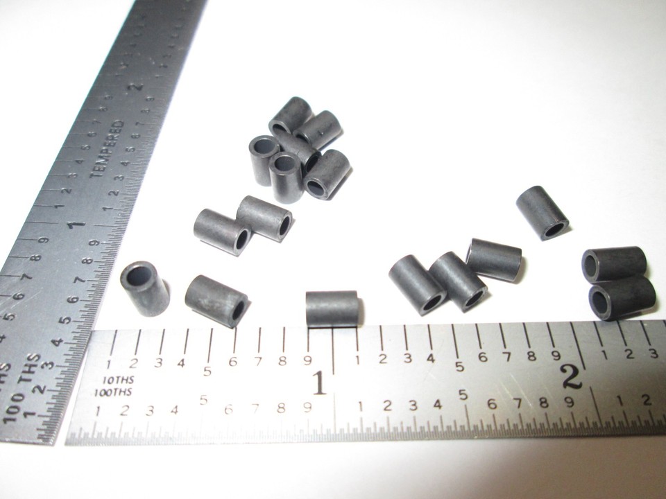 500 PCS. LEADER SLEEVE CRIMPS / SIZE 45 - ID. 0.096" X OD. 0.140" BY 0. ...