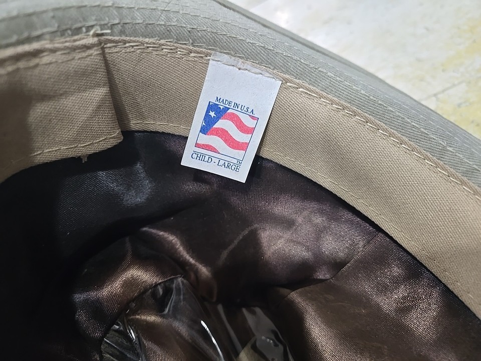 Henschel Aussie Walker bush tan canvas side snap hat Childs L | eBay