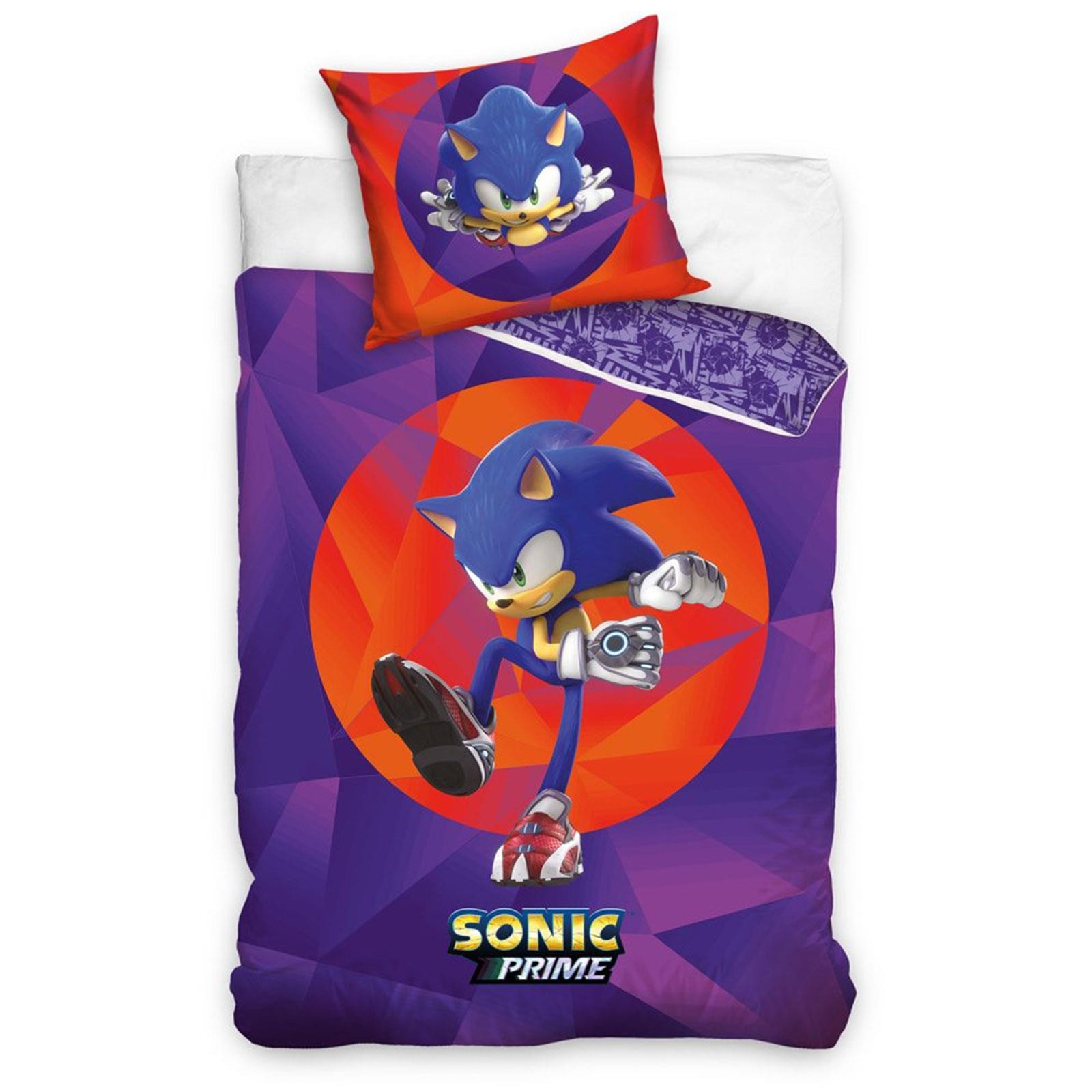 Sonic Prime Simple Housse Couette & Européen Taie Enfants Chambre ...