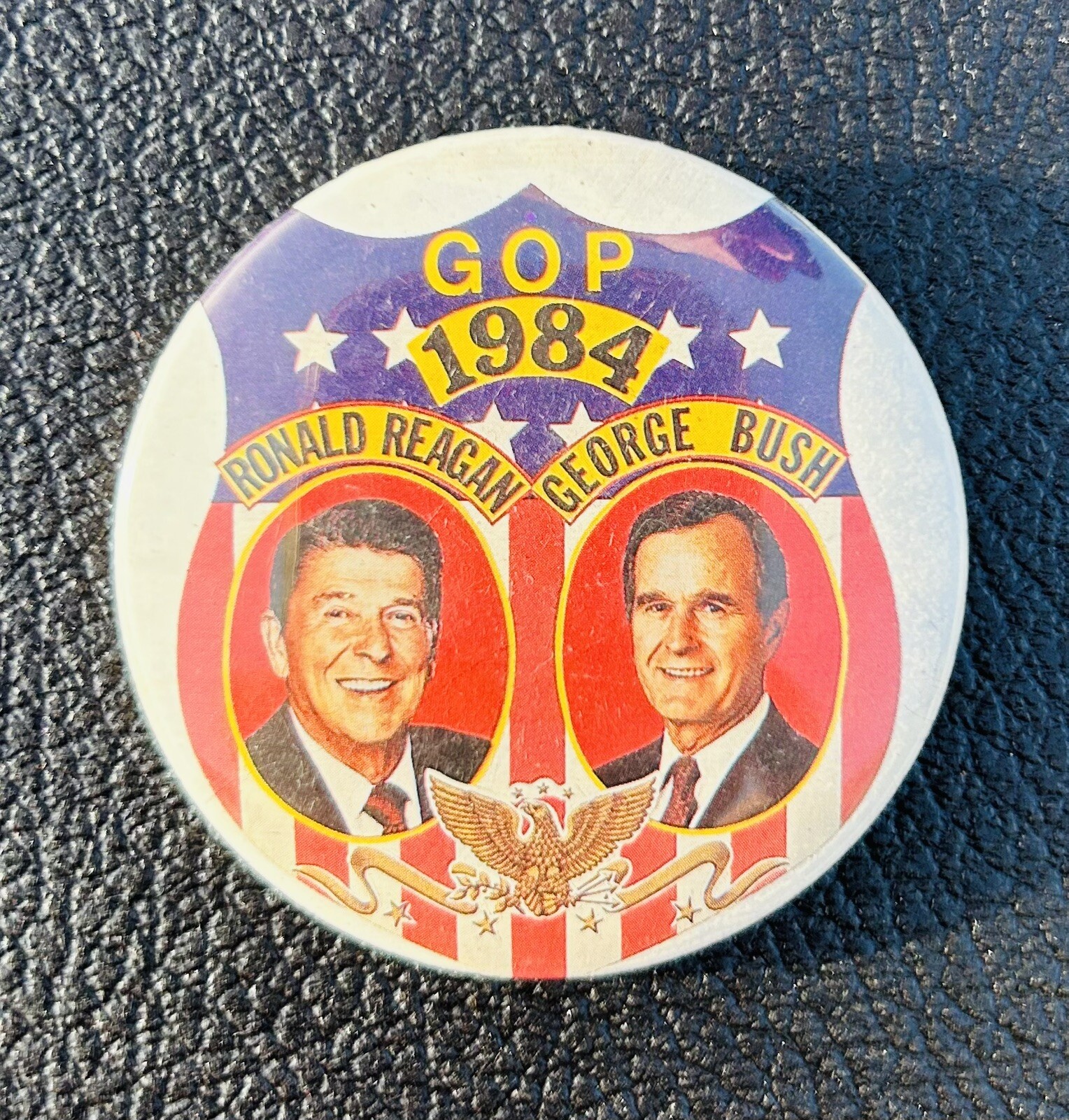 Ronald Reagan presidential campaign pin button GOP 1984 | eBay