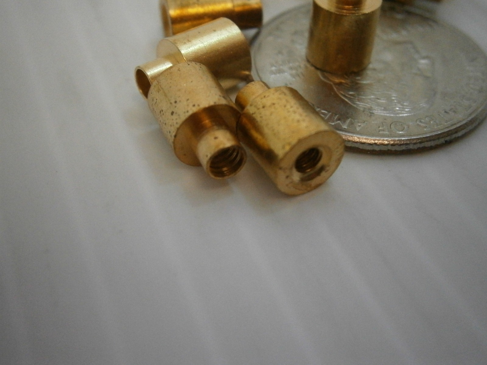 RAF 3802-C-440-B 1/4 Round Swage standoff spacer brass 4-40 #297 for ...