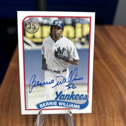 2024 Topps Series 1 Bernie Williams 1989 Autograph New York Yankees ...