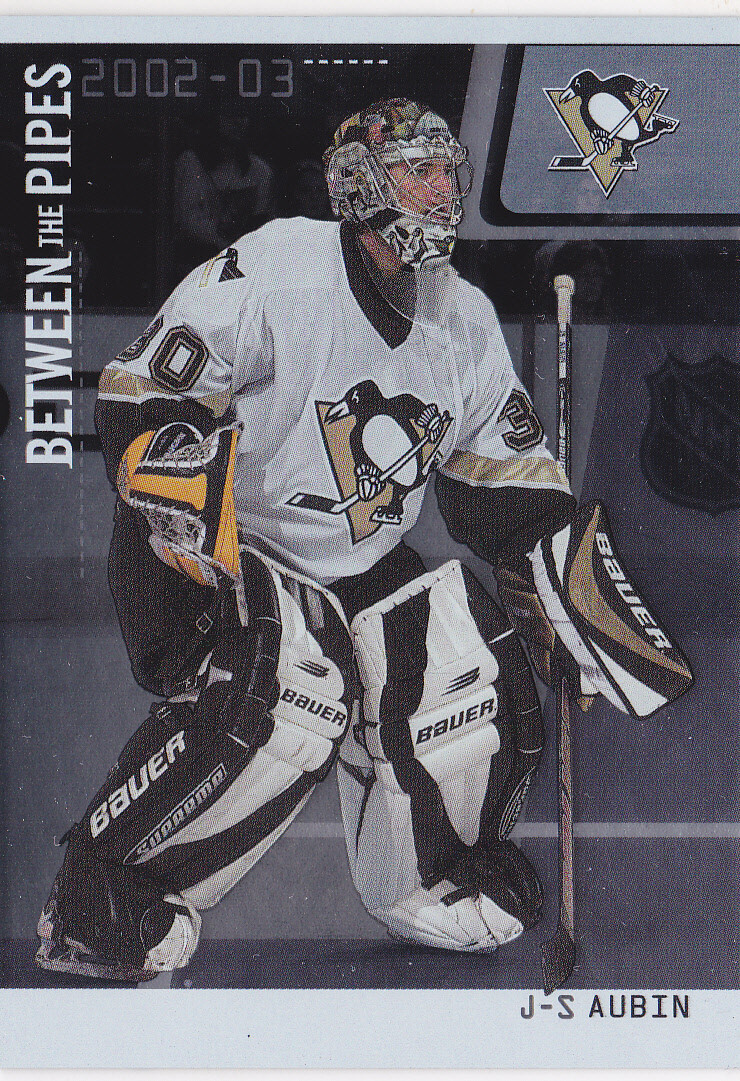 02-03 BAP J.S. Aubin /100 SILVER Between The Pipes Pittsburgh Penguins ...