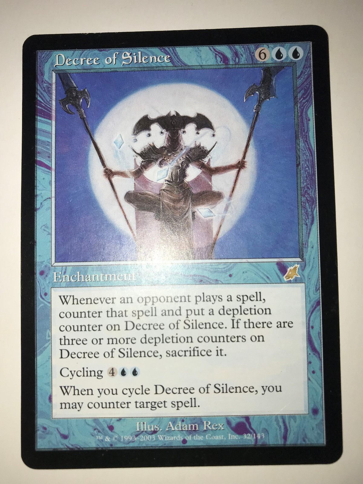 Decree of Silence Scourge Blue Rare MAGIC THE GATHERING MTG CARD LP/NM ...