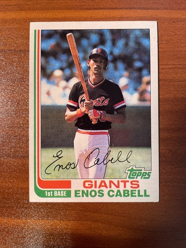 1982 Topps San Francisco Giants Baseball Card #627 Enos Cabell 0431T | eBay