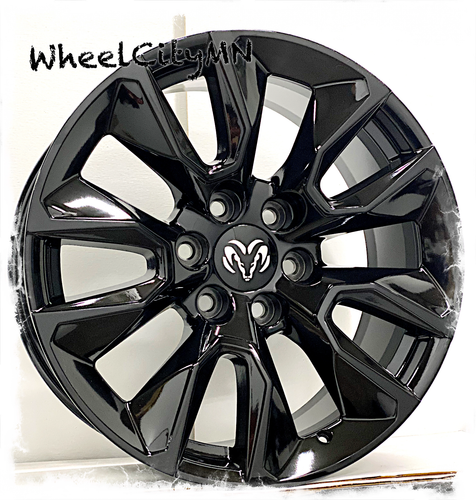 20" gloss black 2020 Chevy RST OE replica wheels fits 2019 2023 RAM ...