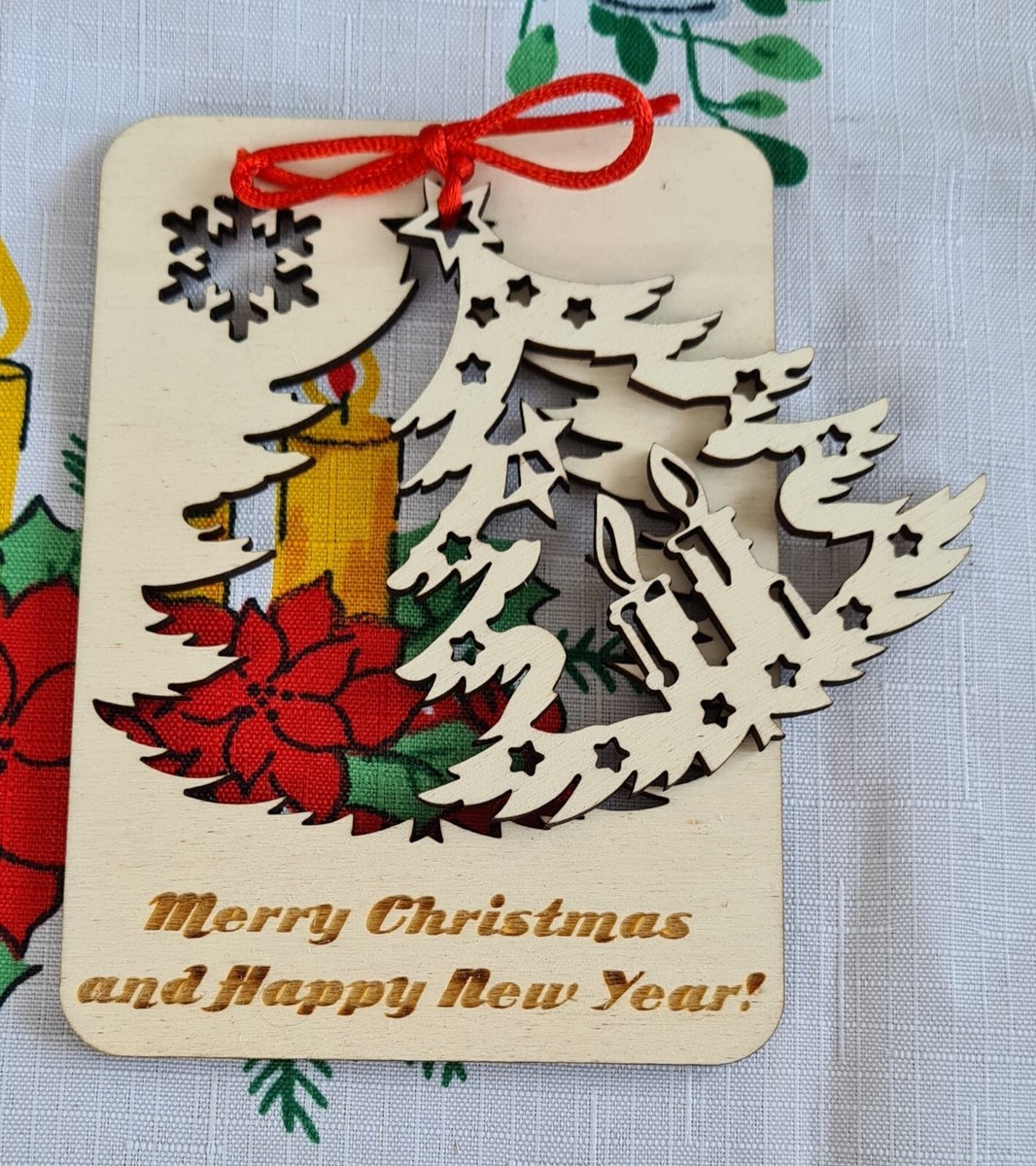 Christmas Card Laser Cut Pattern Christmas Tree A Template For Laser