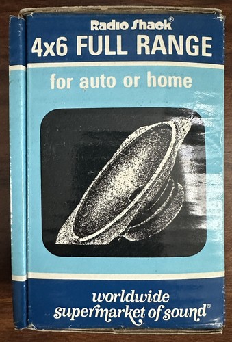 Radio Shack Realistic 4x6 Full Range Speakers for Auto or Home 40-1298C ...