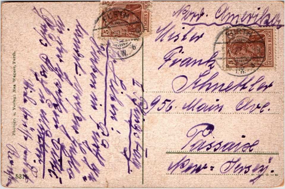 Furth im Wald Bavaria Osser Mountain Postcard 1935 Max Wagner Deutsches ...
