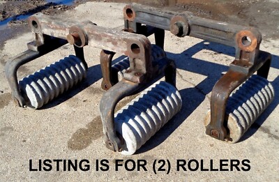 (2 Pcs) VINTAGE - HERSHEY CHOCOLATE Conche ROLLERS Cast Iron GRANITE ...