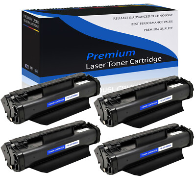 4 Pack Black C3906A 06A Toner Cartridge for HP LaserJet 3150 3100xi ...